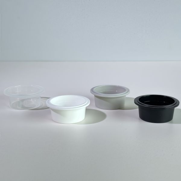 Quality 25ml PP Disposable Cosmetic Cups with Aluminum Foil Lids for sale