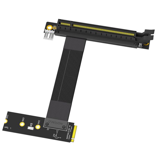 Quality M.2 NGFF Key M To PCI-E Express Extender Cable Graphics Card 16x PCIE Riser Adapter Card Nvme for sale