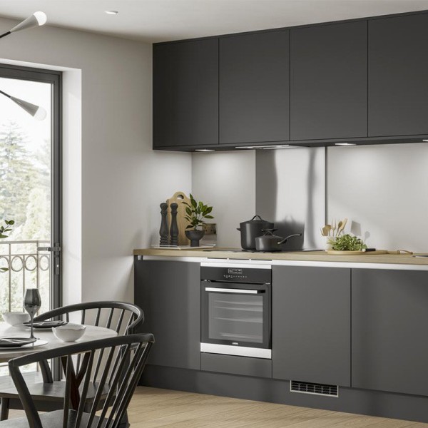 Quality Quartz Stone Countertop Complete Matte Style Customized Size Modular Kitchen for sale