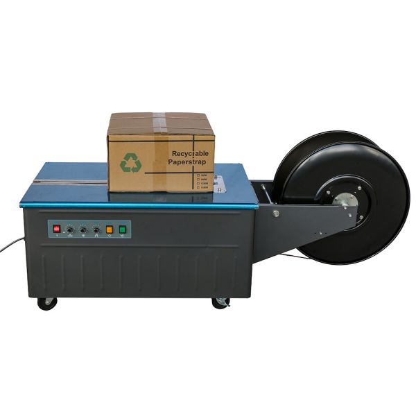 Quality Factory Directly Semiautomatic Kraft Paper Band Belt Strapping Machine For Carton Box for sale