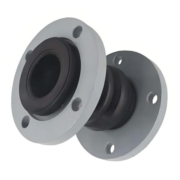 Quality Dn150 Double Sphere Expansion Joint Stainless Steel Flanged Rubber Bellows for sale