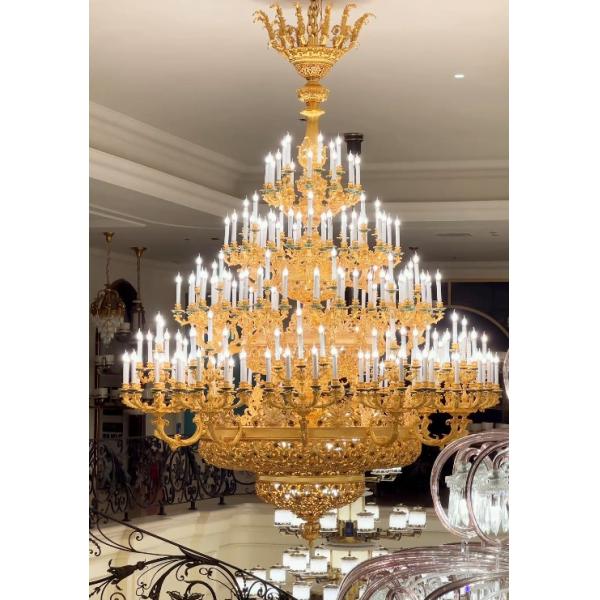 Quality European Style Candle Chandeliers Extra Large Crystal Chandeliers For High for sale