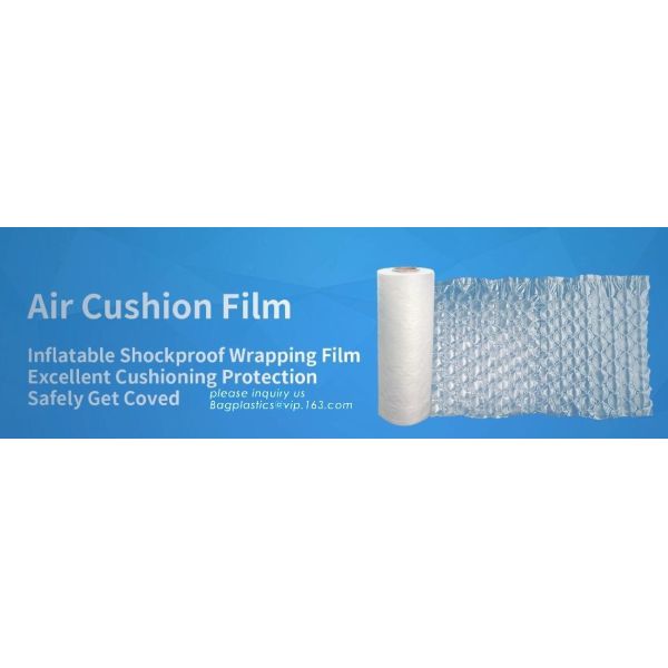 Quality Air cushion film, protective air pillow bag, wine bottle air column packaging bag, bubble cushion wrap, bagplastics, pac for sale