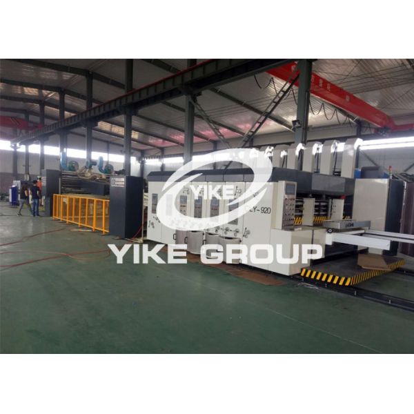 Quality Flexo Printing And Die Cutting Machine / Flexo Printer Slotter With Gluer Online for sale