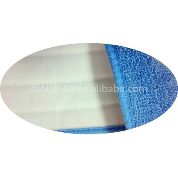 Quality Blue 380gsm Microfiber Wet Mop Pads , Pocket Shaped Multifunctional Mops for sale