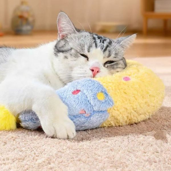 Quality Moon-Shaped Plush Pet Pillow - Cushiony Dog & Cat Bed for Small Pets, Thick for sale