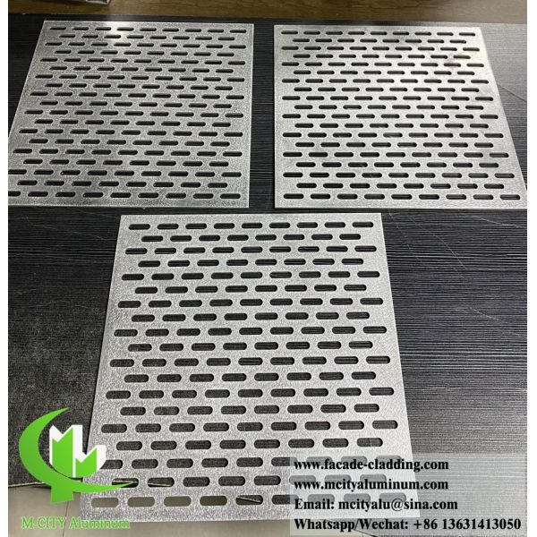 Quality Powder Coated Perforated Aluminum Panel for Facade Cladding with Customizable RAL Colors and 3mm Thickness for sale
