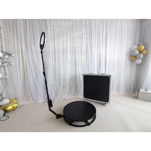 Quality Thick Metal Automatic 360 Degree Slow Motion Photo Booth Round Shape for sale