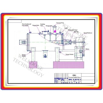 Quality Mechanical / Packing Seal Vacuum Paddle Dryer High Drying Efficiency for sale
