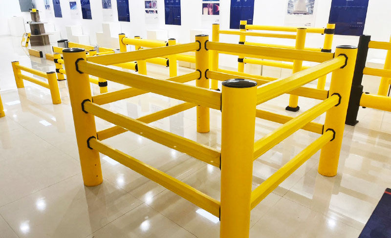 Building Post Safety Barrier Polygon Anti-Collision Guardrails Warehouse Safety Barrier