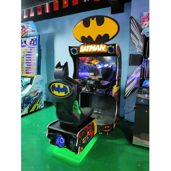 Quality Amusement Park Coin Operated Bat man Video Car Racing Game Machine for sale