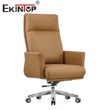 Quality Brown Manager Swivel Leather Chair For Office Furniture for sale