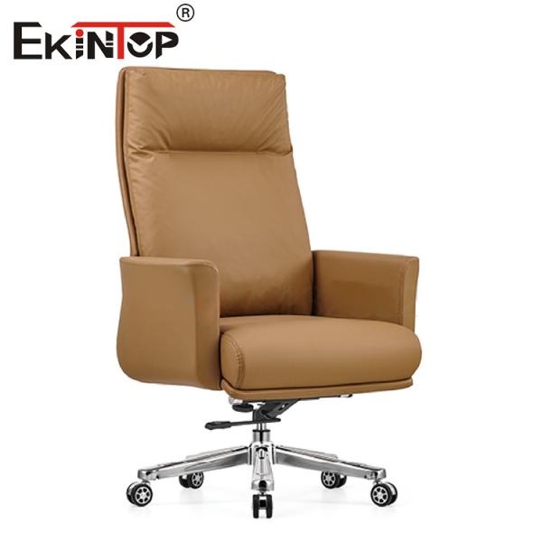 Quality Brown Manager Swivel Leather Chair For Office Furniture for sale