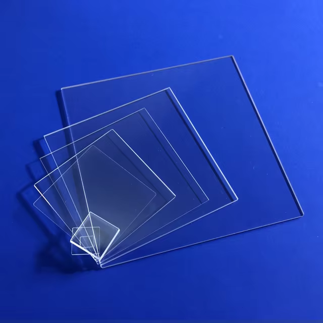 High Transmittance Custom Sizes Are Available High Temperature Resistant Transparent Quartz Glass Plate