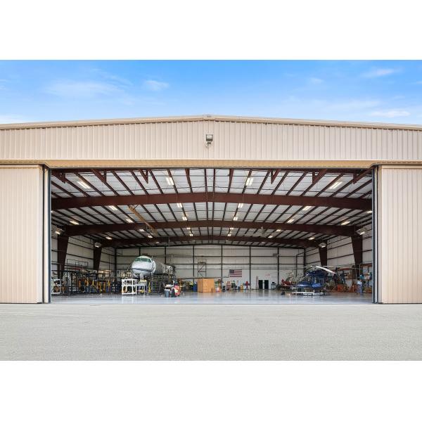 Quality Paint / Galvanized Surface Prefabricated Hangar Steel Construction Hangar For Aircraft for sale
