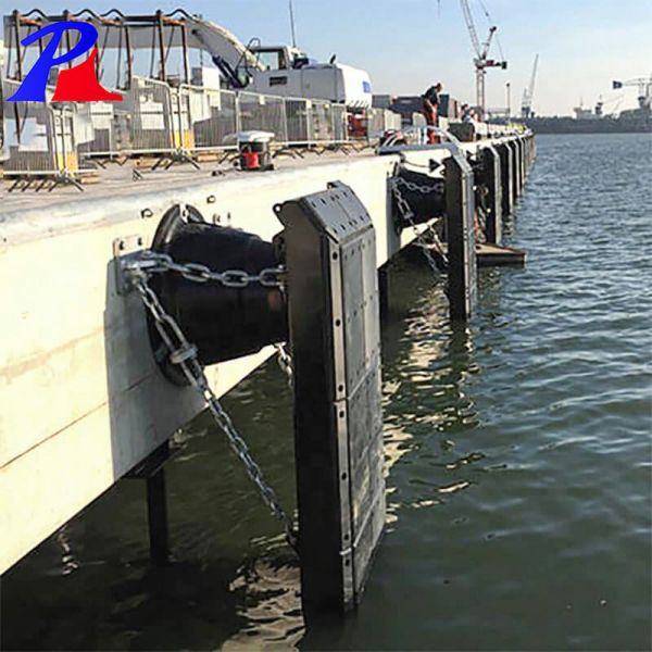 Quality Standard Size Cone Rubber Dock Fender System for Berth Customized Size in Black for sale