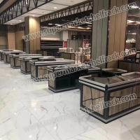 Quality 85CM 2000MM Supermarket Checkout Counter SS Retail Cash Register for sale