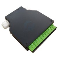Quality Black 12 Port SC/APC DIN Rail FTTH Terminal Box Patch Panel for sale