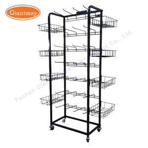 Quality Potato Chip Display Candy Stand Wire Mesh Basket Shelf for sale