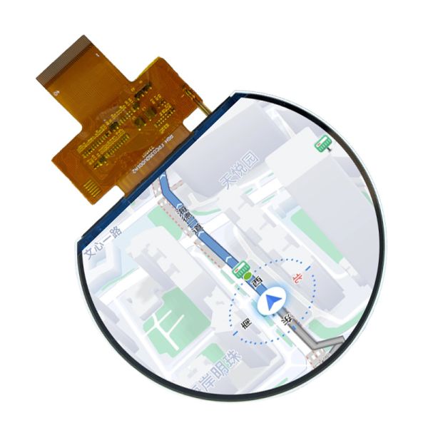 Quality 3.5Inch Round Semicircular LCD Display 800x640 HD TFT Screen for sale