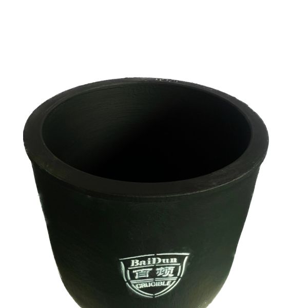 Quality Cylindrical Silicon Carbide Melting Graphite Crucible Thermal Shock Resistance for sale