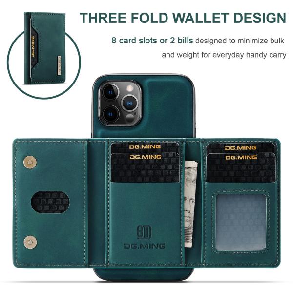 Quality Khaki Magnetic Card Holder Wallet Mobile Phone Cases for iPhone 11 12 13 14 15 for sale