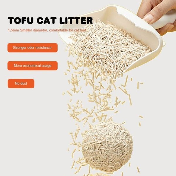 Quality High Absorption Tofu Cat Litter Dust Free Strong Odor Control Environmentally for sale
