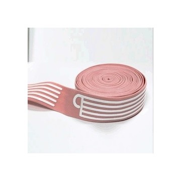 Quality Flat Striped Fold Over Elastic Band Nylon Webbing 3.5cm Width for sale