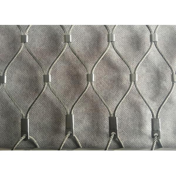 Quality Stainless Steel Wire Rope Mesh Safety Net 7x19 Ferruled Style for sale
