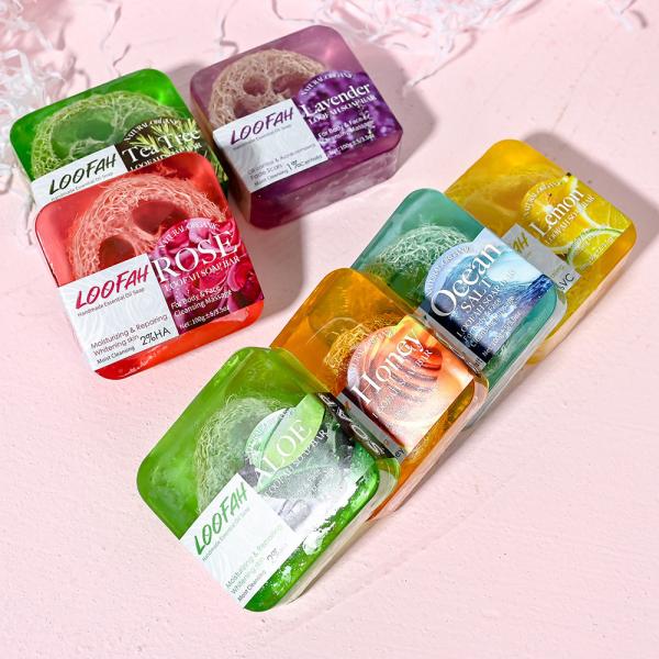 Quality Luxury Personalized Individually Wrapped Bath Soap Essential Oil Flower Handmade for sale