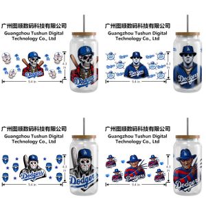 Quality UVDTF packaging custom UV transfer stickers 16oz cup sleeve 24oz stickers DTF for sale