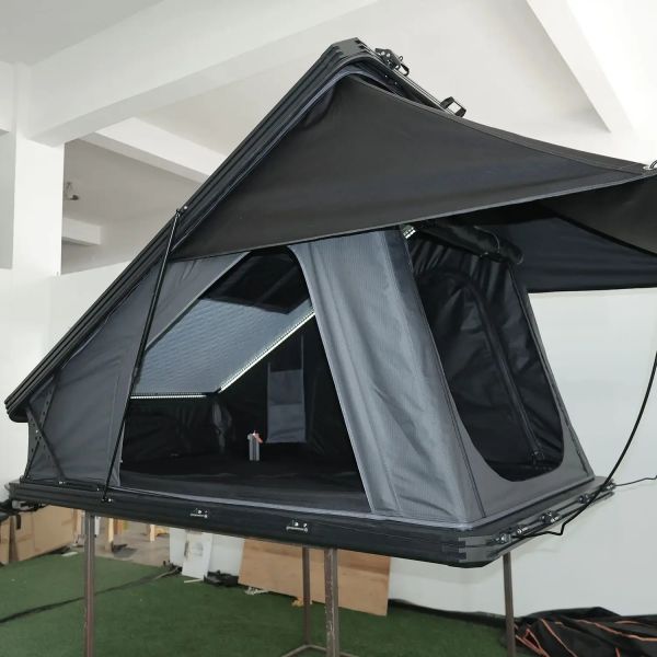 Quality X Bracket Outside Camping Aluminum Shell Roof Top Tent for sale