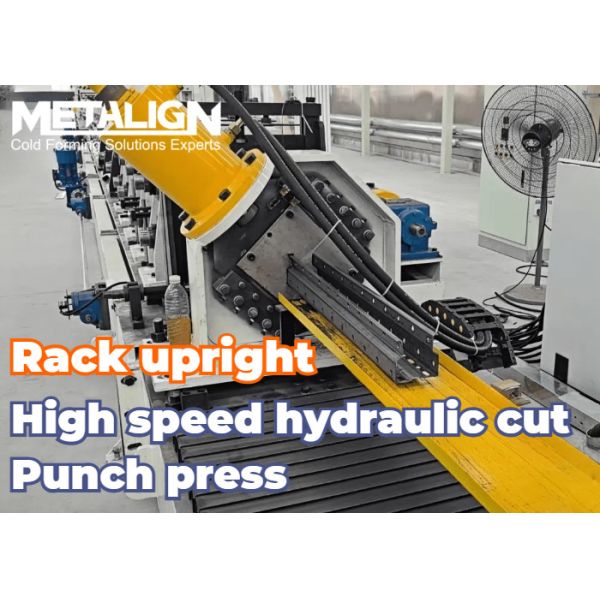 Quality Pre Punching Automated Rack Roll Forming Machine Line For Adjustable Width Heavy for sale