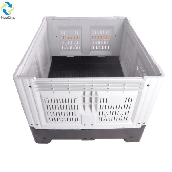 Quality Logistics Storage Box Euro Size Box Foldable Collapsible Stackable Heavy Duty Plastic for sale