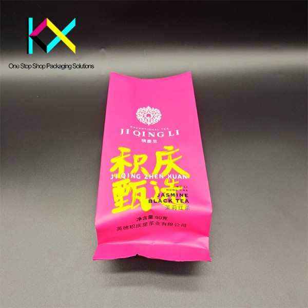 Quality Customizable Laminated Tea Packaging Bags MOPP/VMPET/PE Side Gusset Pouch for sale