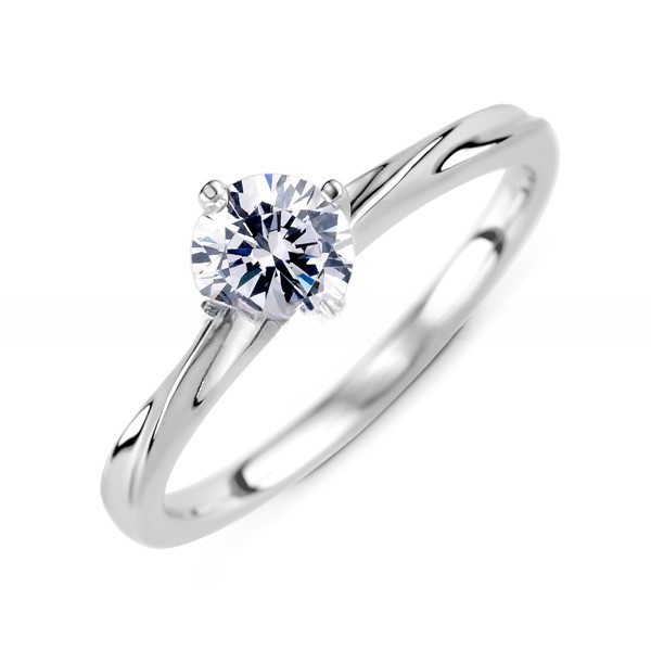 Quality Wedding High Polish 925 Sterling Silver Rings Women'S Cubic Zirconia CZ Diamond Ring for sale