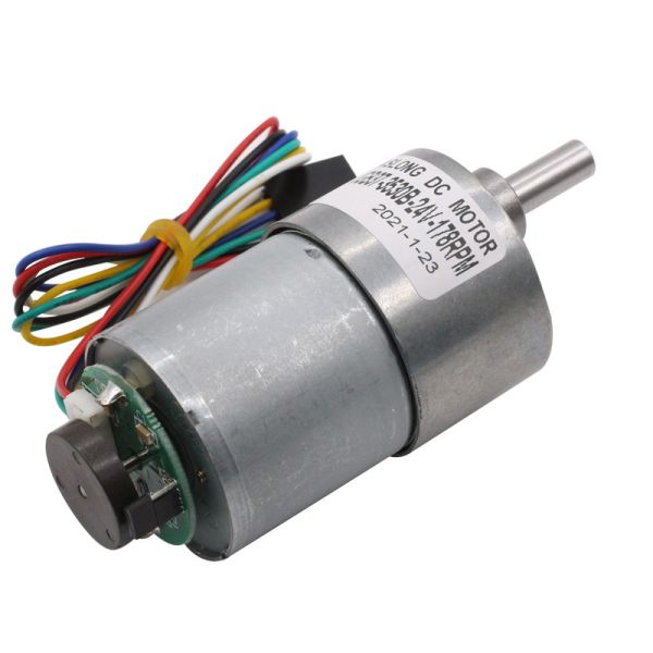 Quality 1600rpm geared electric motors JGB37 3530B DC Gear Motor With Encoder for sale