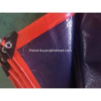 Quality UV Resistant PE Tarpaulin Roll Orange Blue For Your Boat Covering for sale