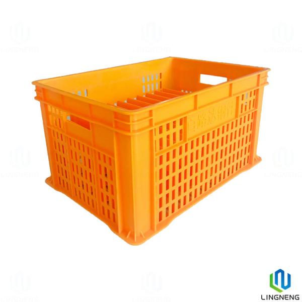 Quality Large Basket Rectangular Thick Plastic Vegetable Fruits Storage Turnover Milk Drinks Crates for sale