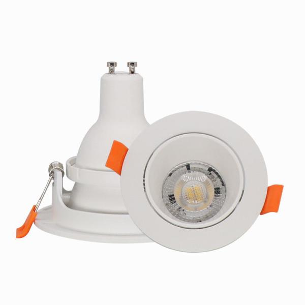 Quality Round Embedded Ceiling Anti Glare Gu10 Mr16 Led Light Spotlight Fixture for for sale