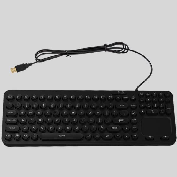 Quality IP68 Washable Military Medical Industrial Backlit Keyboard With Function Keys for sale