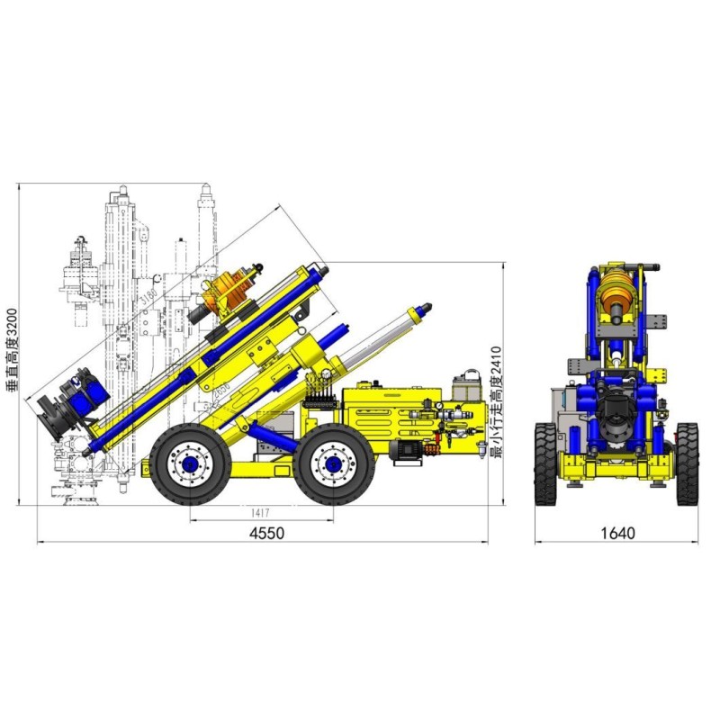 Down The Hole DTH Drilling Rigs Down Hole Drilling Machine Downward Drill
