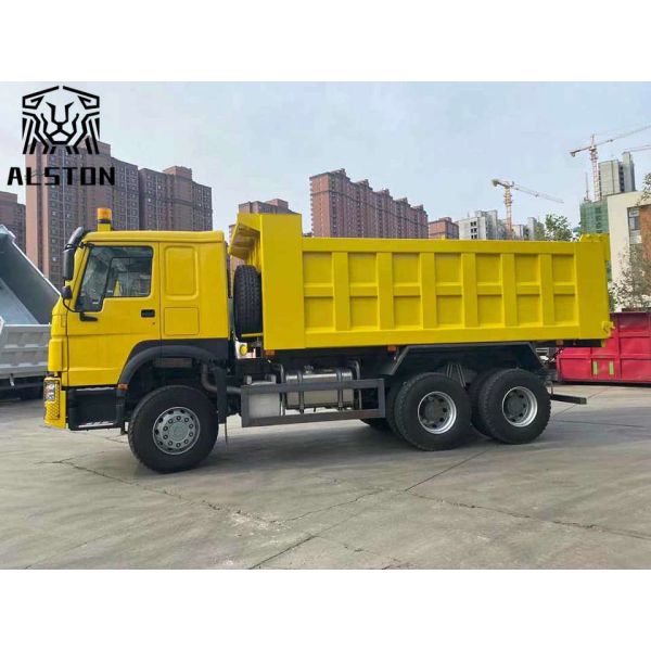 Quality Used Sinotruk Howo Dump Trucks 375hp Left Hand Driving for sale