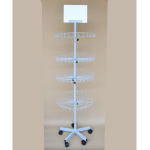 Quality Plush Toy Storage Rack , Kids Toy Rack Floor Standing with Casters for sale