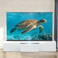 Quality Motorized Laser TV Cabinet with UST Projector Platform and Formaldehyde-Free MDF for sale