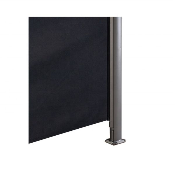 Quality Retractable Side Awning for Outdoor Patio Grey Polyester Sail Material Privacy for sale