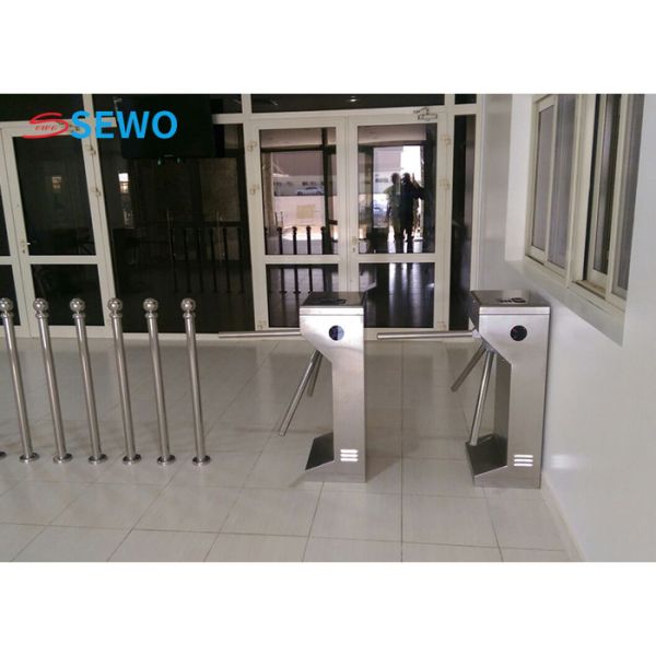 Quality Subway Vertical Tripod Turnstile Gates Pedestrian Access Control System 30people for sale