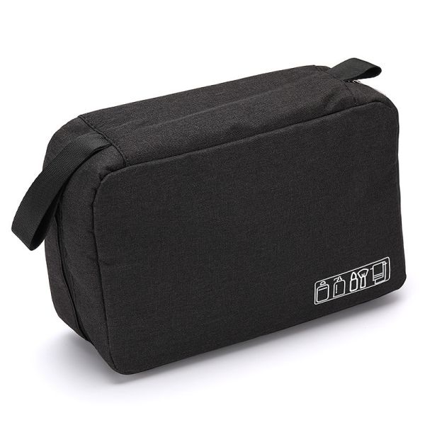 Quality Travel 600D Polyester Fabric Toiletry Wash Bag Makeup Storage With Lining 210D for sale