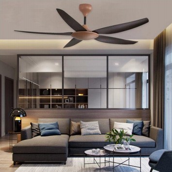 Quality Iron Blades Modern LED Ceiling Fan 55 Inch Ceiling Fan With Light for sale