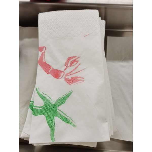 Quality Fully Automatic Printing 1/8 Folding Restaurant Table Napkin Tissue Paper Making for sale